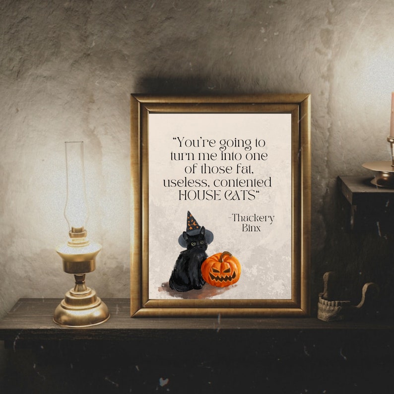 Binx Wall Art/hocus Pocus/halloween Decor/printable/thackery Binx/witch ...