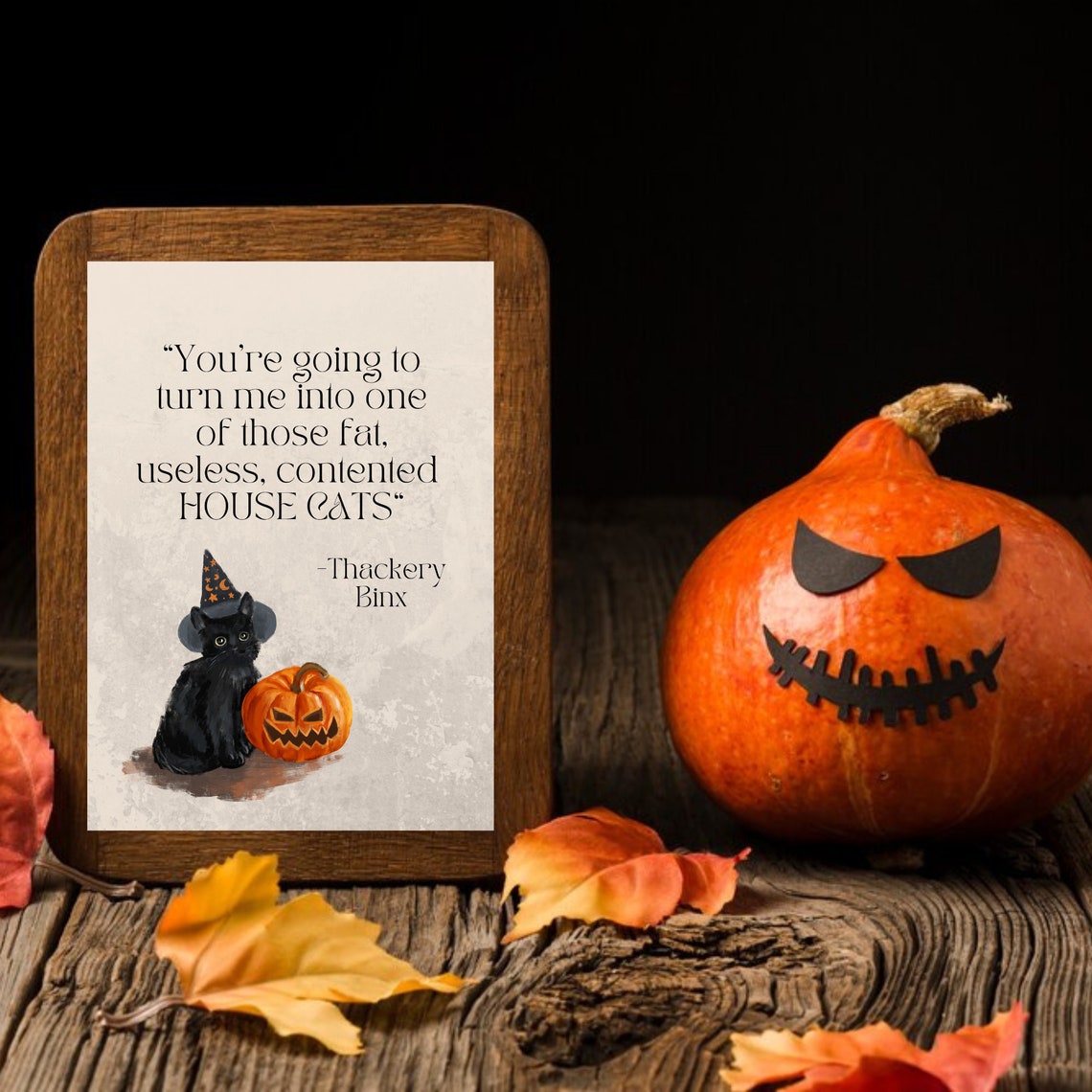 Binx Wall Art/hocus Pocus/halloween Decor/printable/thackery Binx/witch ...