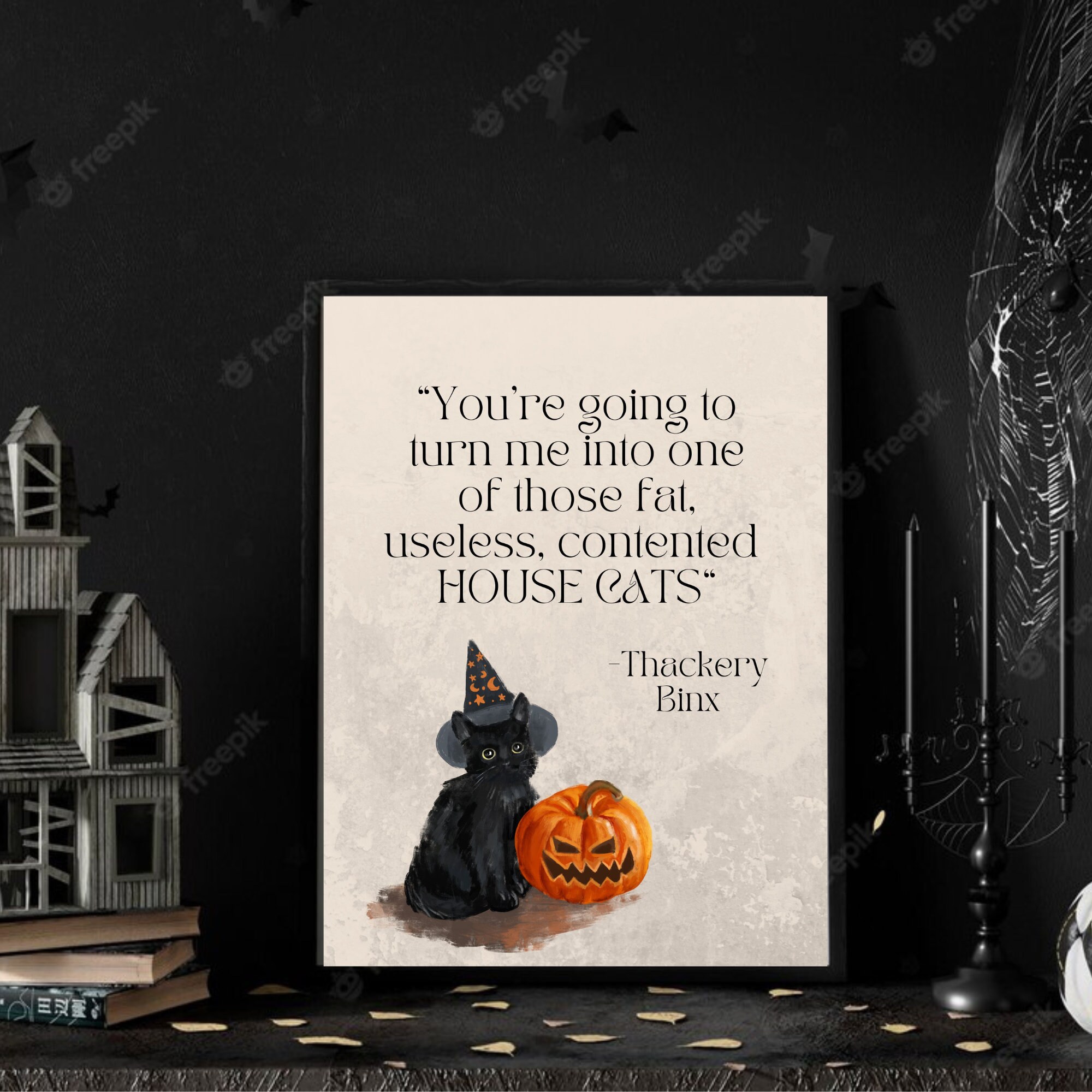 Binx Wall Art/hocus Pocus/halloween Decor/printable/thackery Binx/witch ...