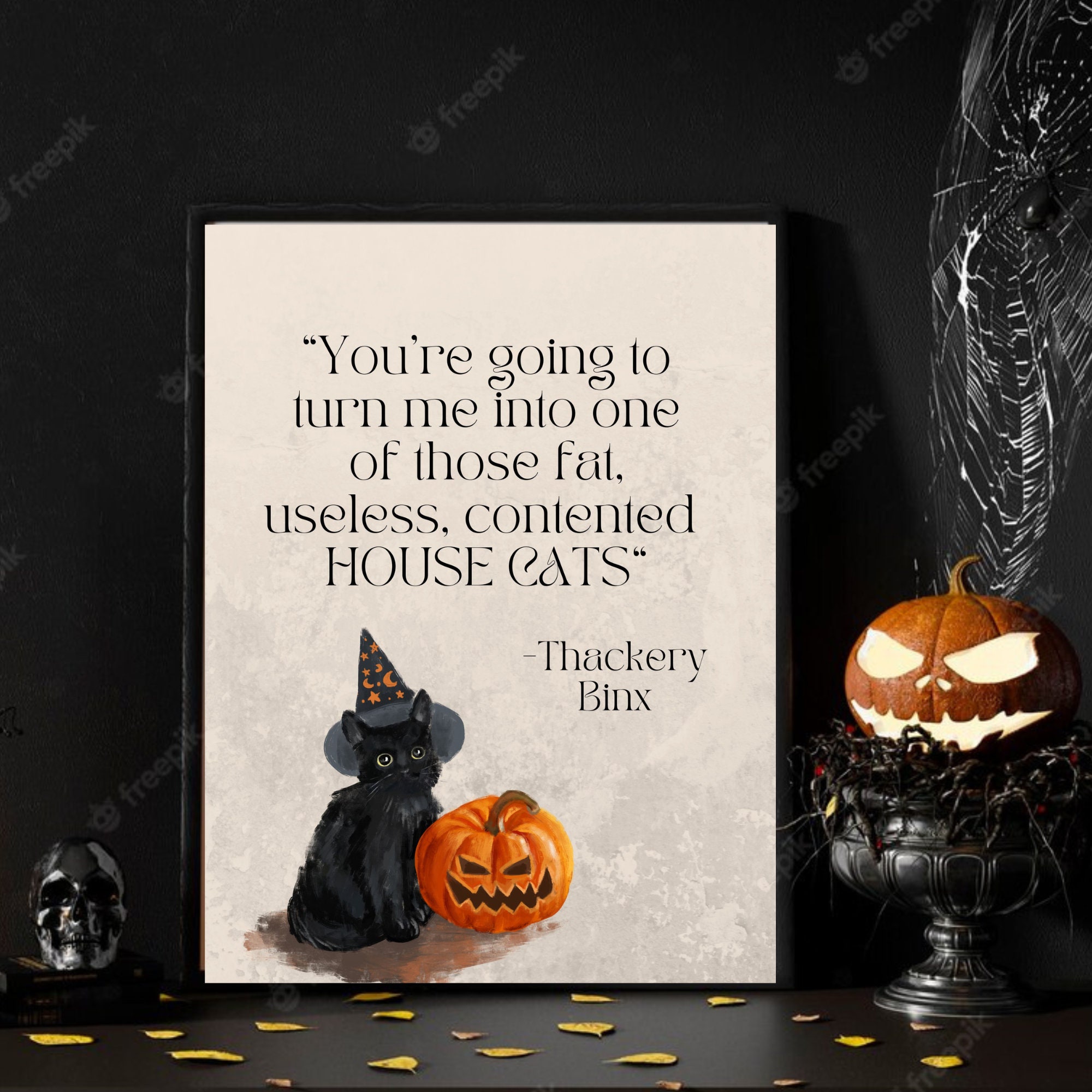 Binx Wall Art/hocus Pocus/halloween Decor/printable/thackery Binx/witch ...
