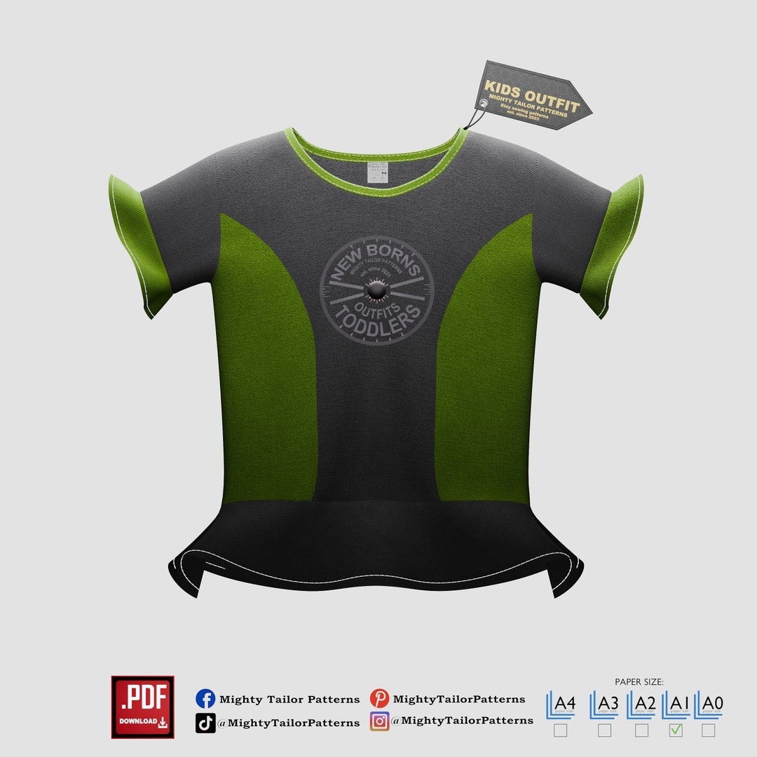 Baby Girl Baby Boy T-shirt Pattern Newborn Short Sleeve Peplum Tshirt ...