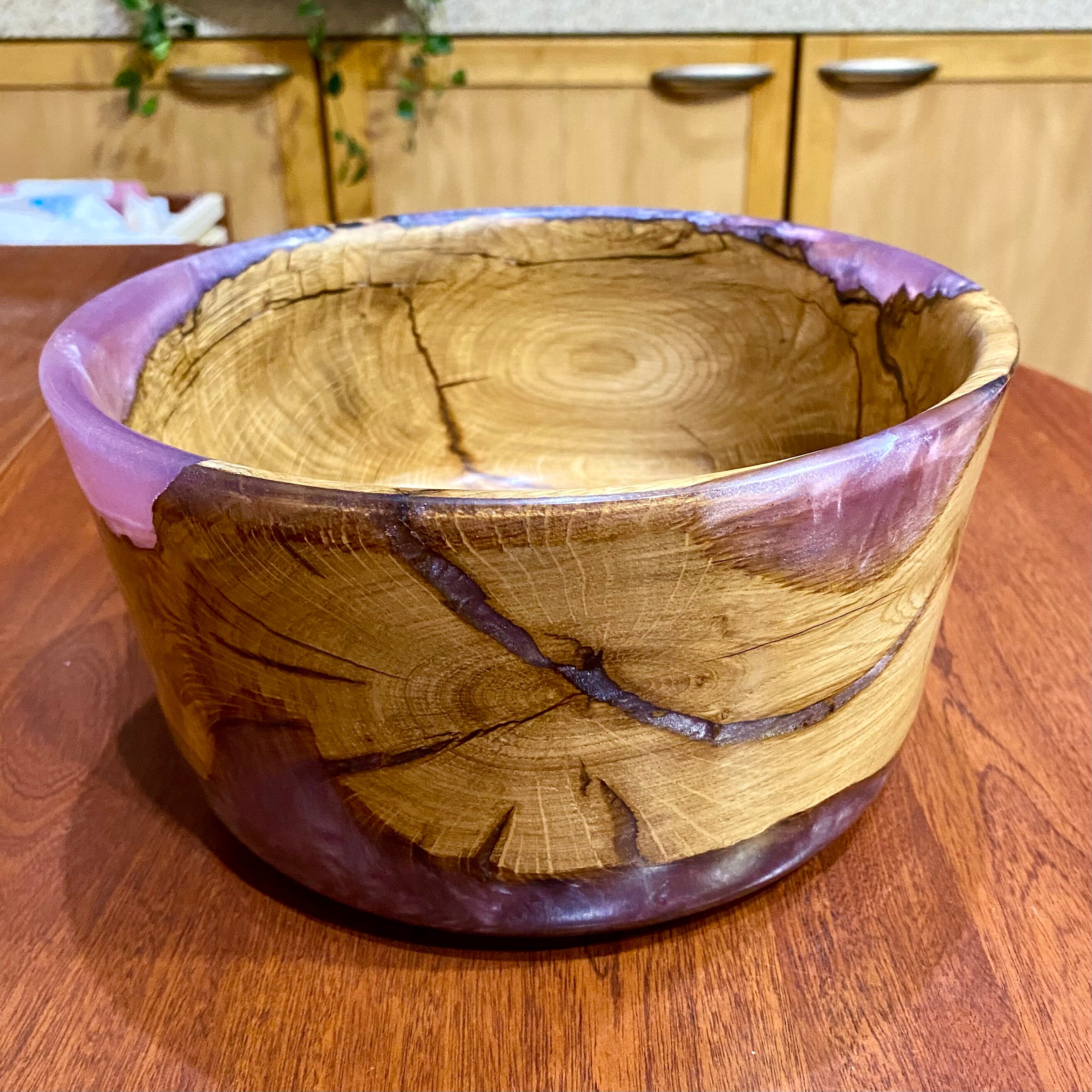 Decorative Bowl Made of Oak and Epoxy Resin. - Etsy