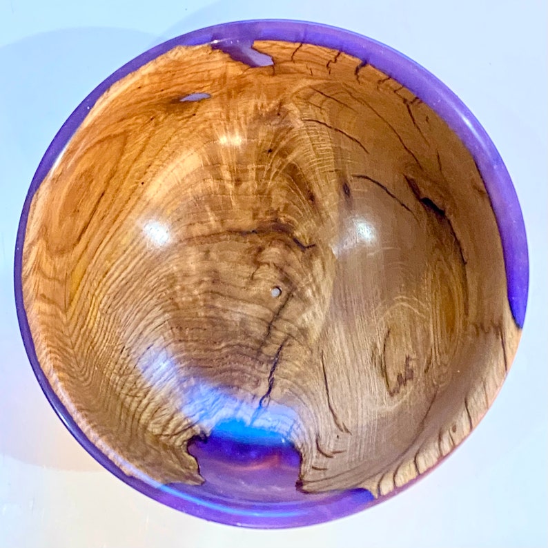 Decorative Bowl Made of Oak and Epoxy Resin. - Etsy