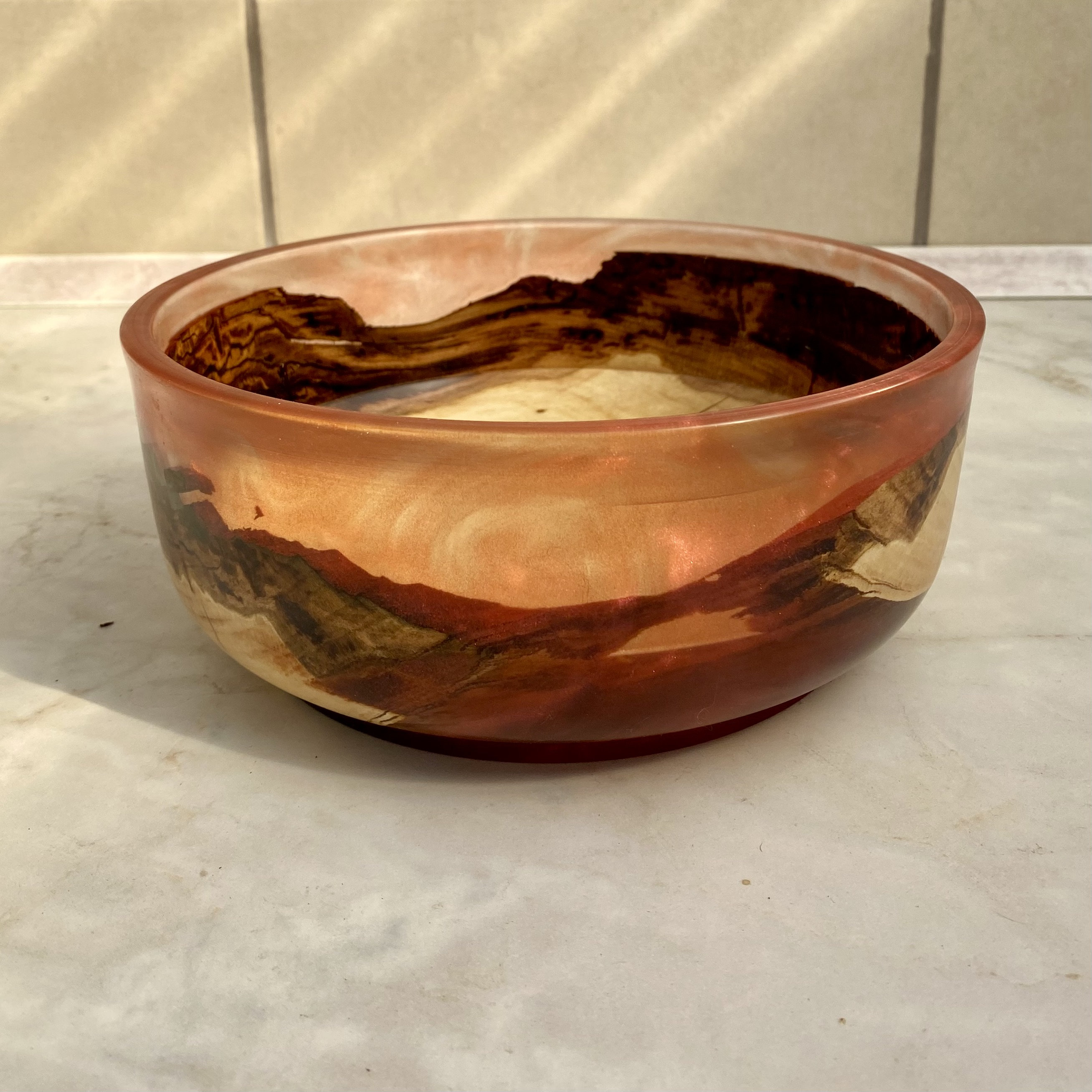 Decorative Bowl Made of Cherry and Epoxy Resin - Etsy
