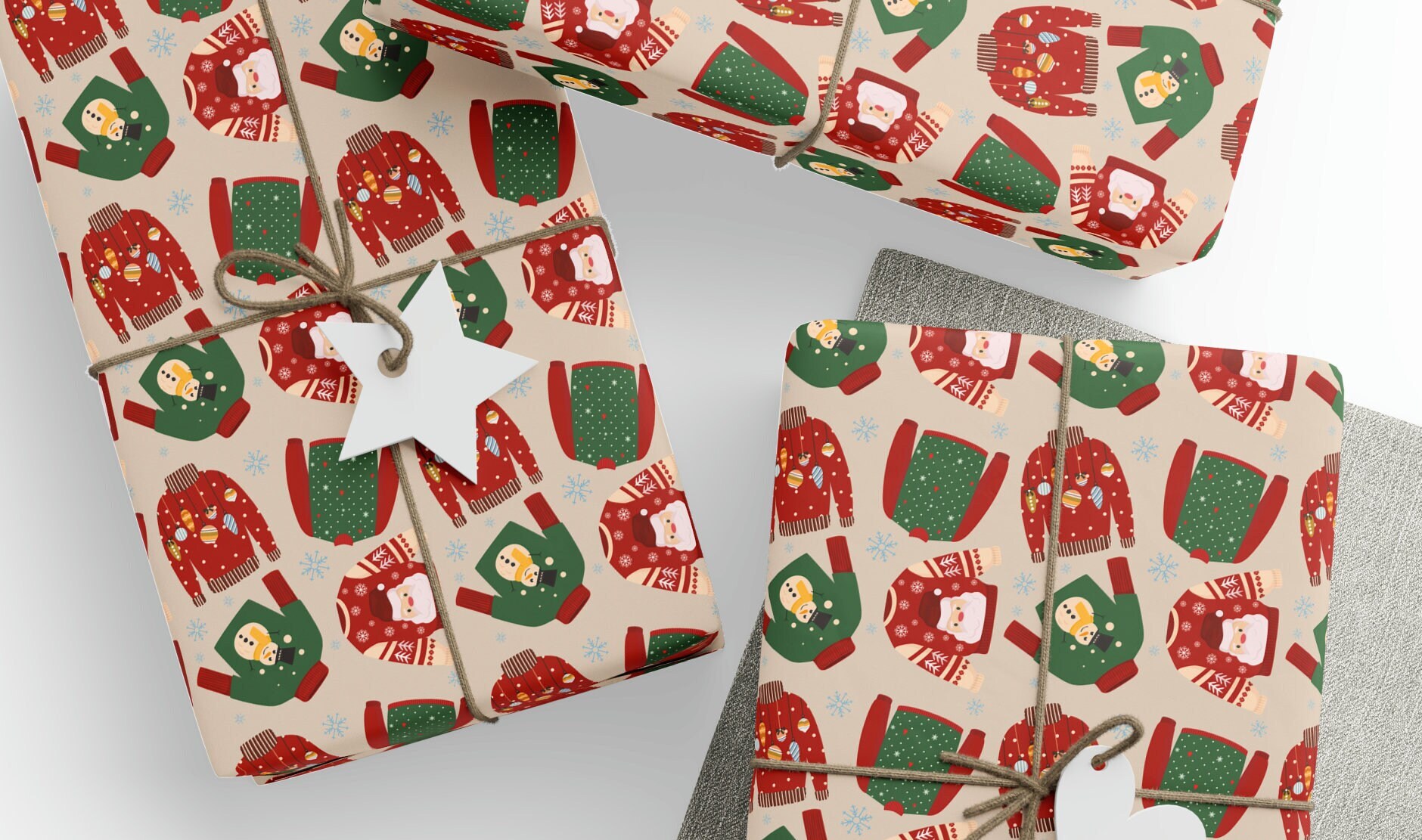 Ugly Sweater Gift Wrapping Papers, Ugly Sweater Christmas Gifts ...