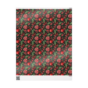 Pomegranate Gift Wrapping Paper Roll, Pomegranate Wrapping Paper ...
