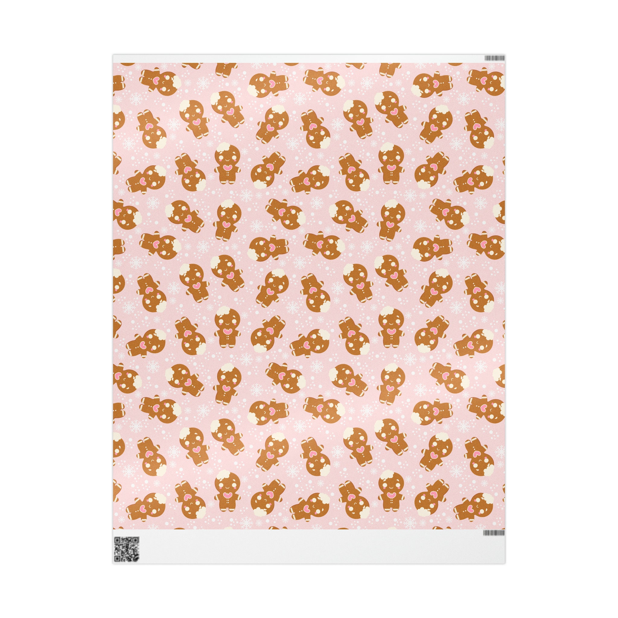 Big Gingerbread Man Gift Wrapping Paper Roll, Giant Gingerbread Gift ...