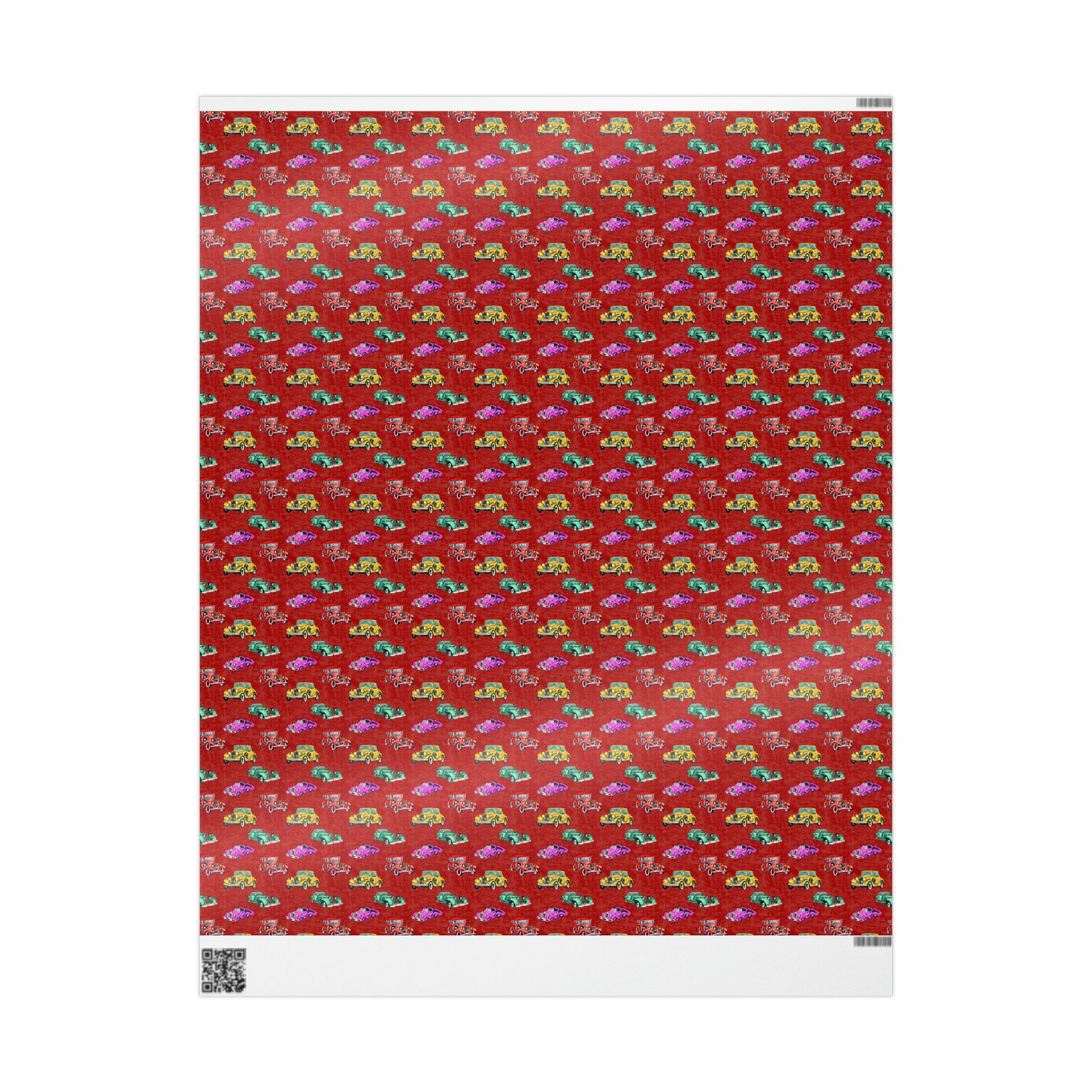 Retro Cars Wrapping Paper, Vintage Cars Wrapping Paper, Victorian Cars ...