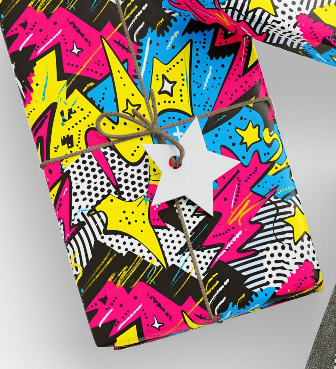 Abstract Comic Pop Wrapping Paper Roll, Comic Pop Gifts, Comic Gift ...