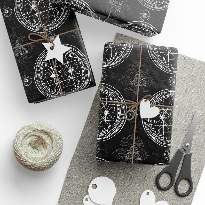 Ancient Mystical Gift Wrapping Paper Roll, Mystical Gift Wrapping Paper ...