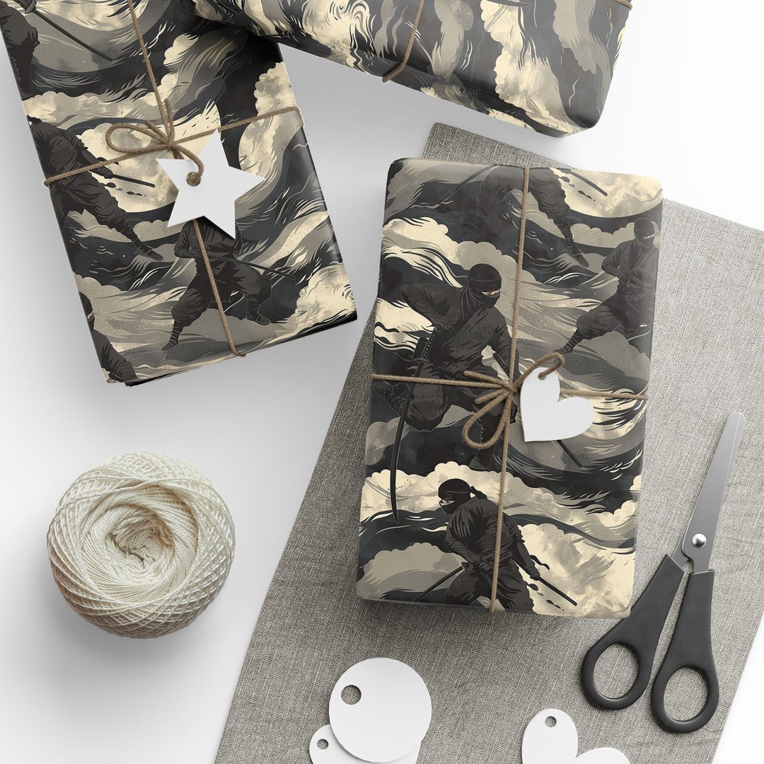 Ninja Gift Wrapping Papers, Ninja Birthday Party Gifts Wrapping Paper ...