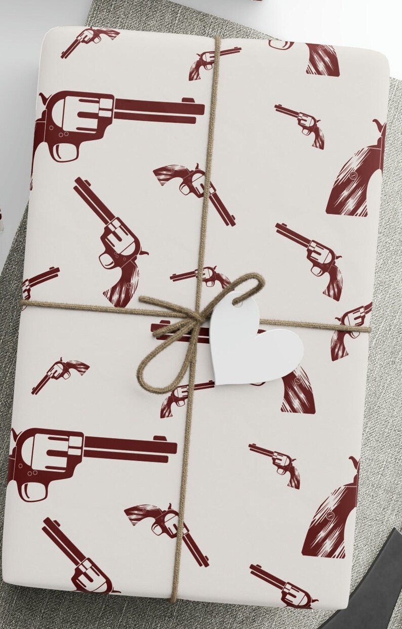 Revolver Wrapping Paper, Revolver Birthday Gift Wrapping Paper ...