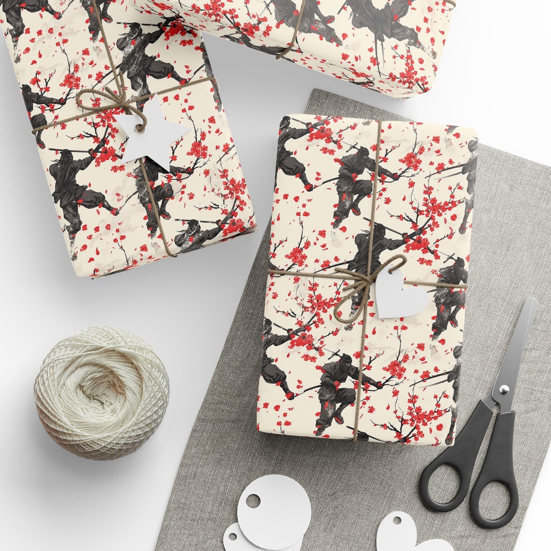 Ninja Wrapping Papers, Ninja Warriors Gifts Wrapping Paper, Ninja ...