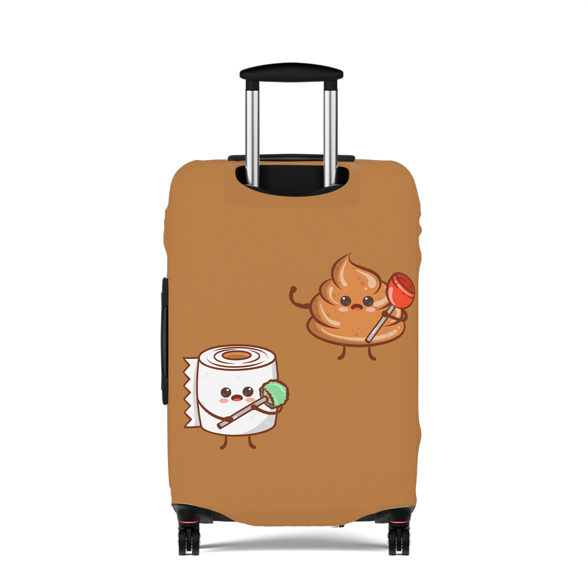Poop Emoji and Toilet Paper Emoji Luggage Cover, Poop Emoji and Toilet ...