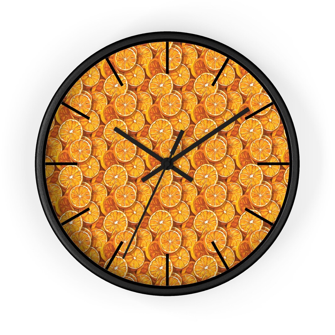 Oranges Fruits Wall Clock, Oranges Gifts, Oranges Birthday Gifts ...