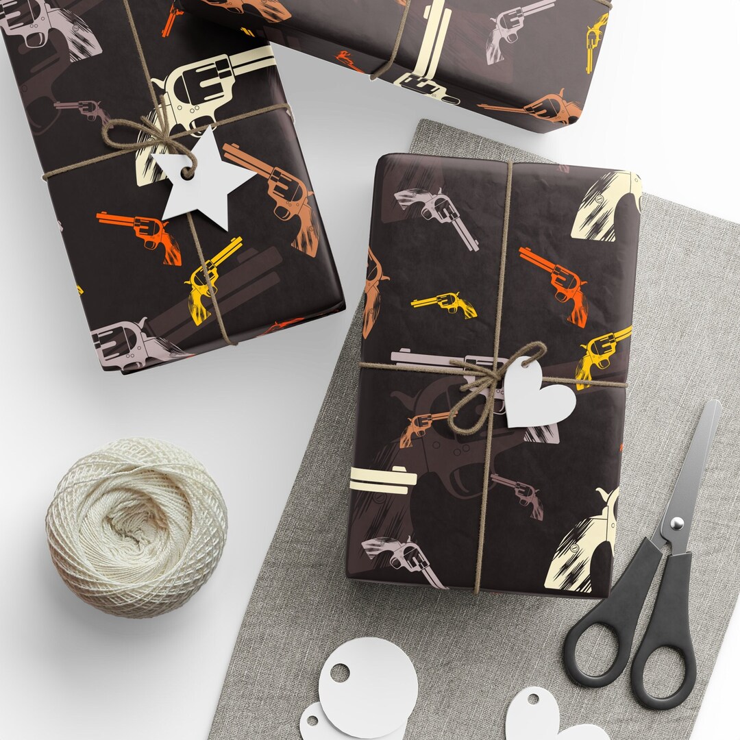 Revolver Wrapping Paper Roll, Revolver Gifts, Vintage Revolver Gift ...