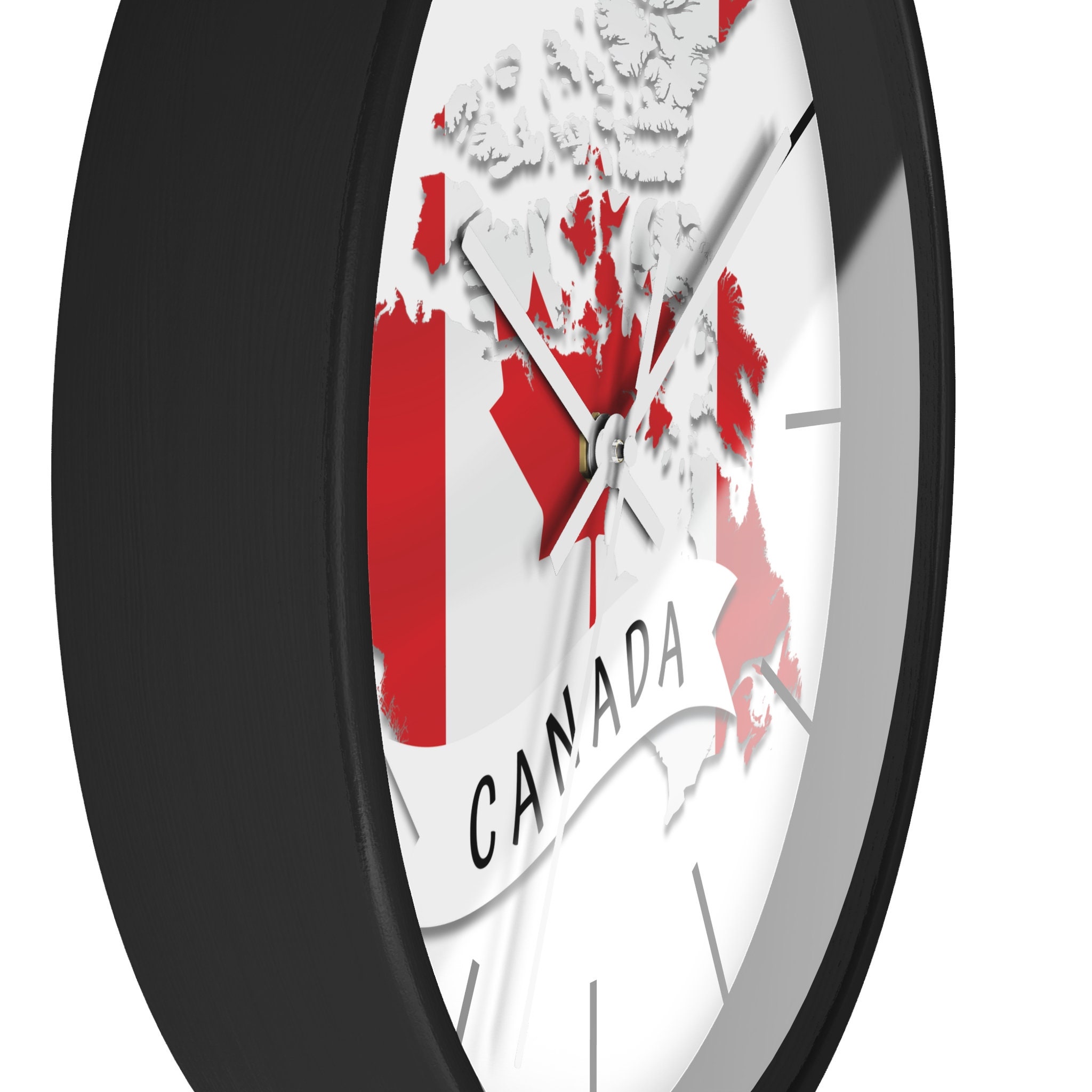 Canada Flag Wall Clock, Canada Flag Inspired Wall Clock, Canada Gifts ...