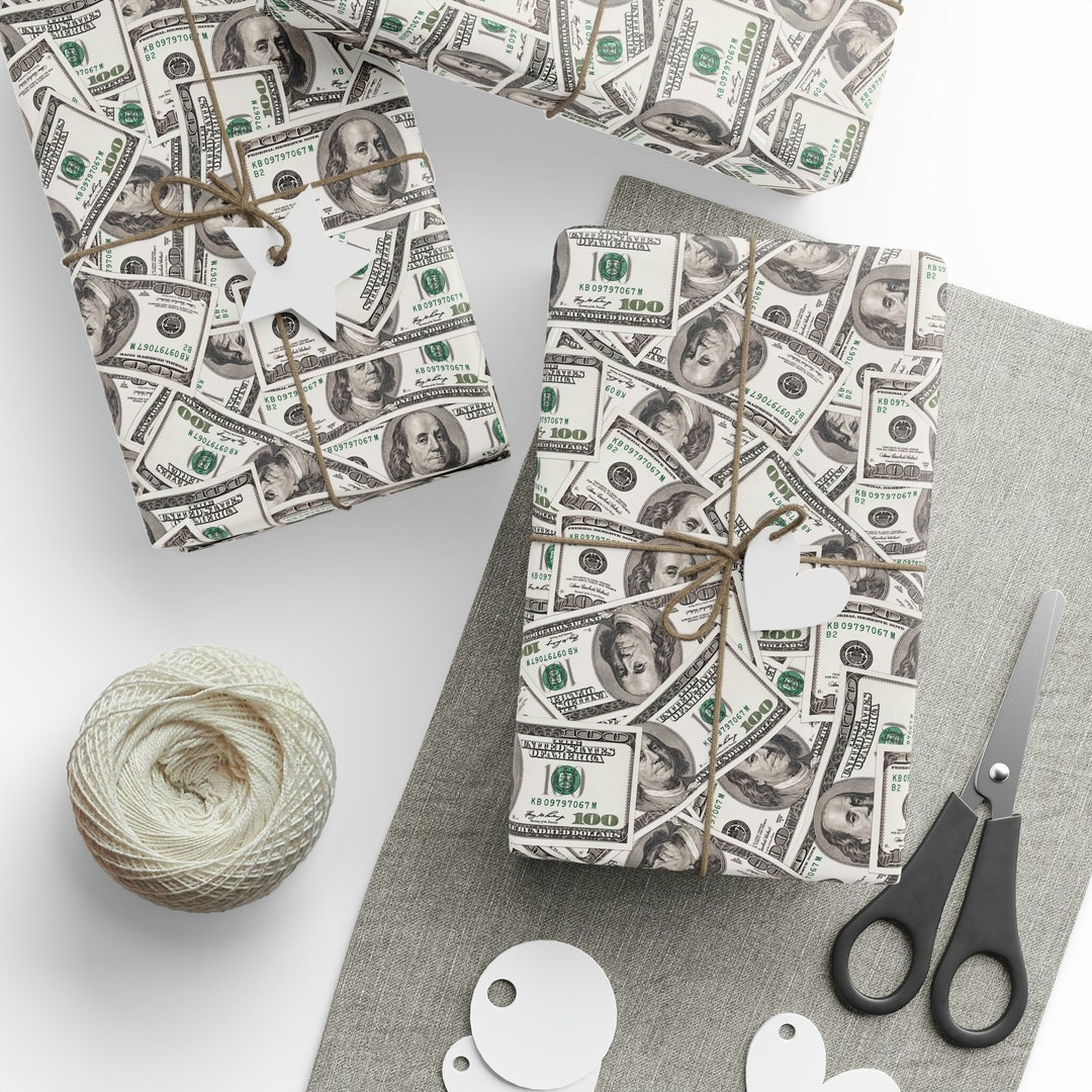 Hundred Dollar Bills Wrapping Paper, Hundred Dollar Gift Wrapping Paper ...
