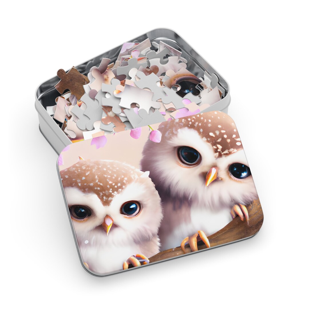 Two Tiny Chibi Pastel Coffee Owls Jigsaw Puzzle (30, 110, 252-piece) - Etsy