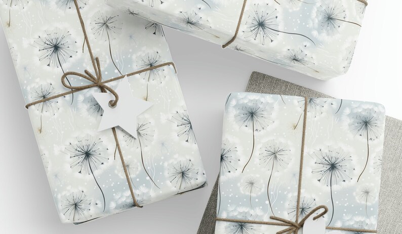 Dandelion Flower Wrapping Papers, Dandelions Gifts, Dandelion Birthday ...