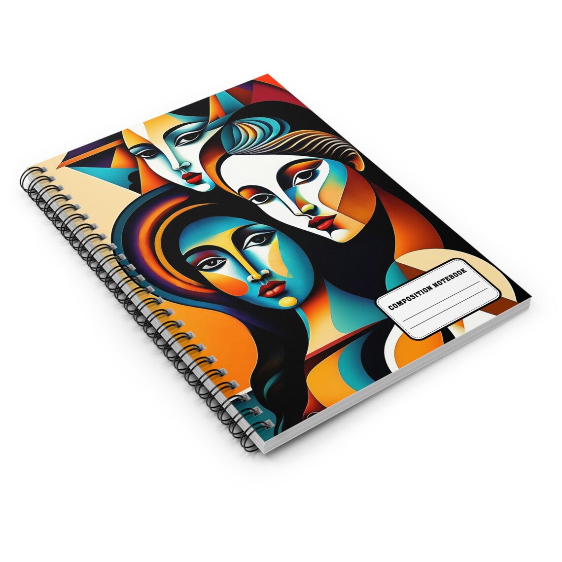 Picasso Art Print Composition Spiral Notebook - Ruled Line, Pablo ...