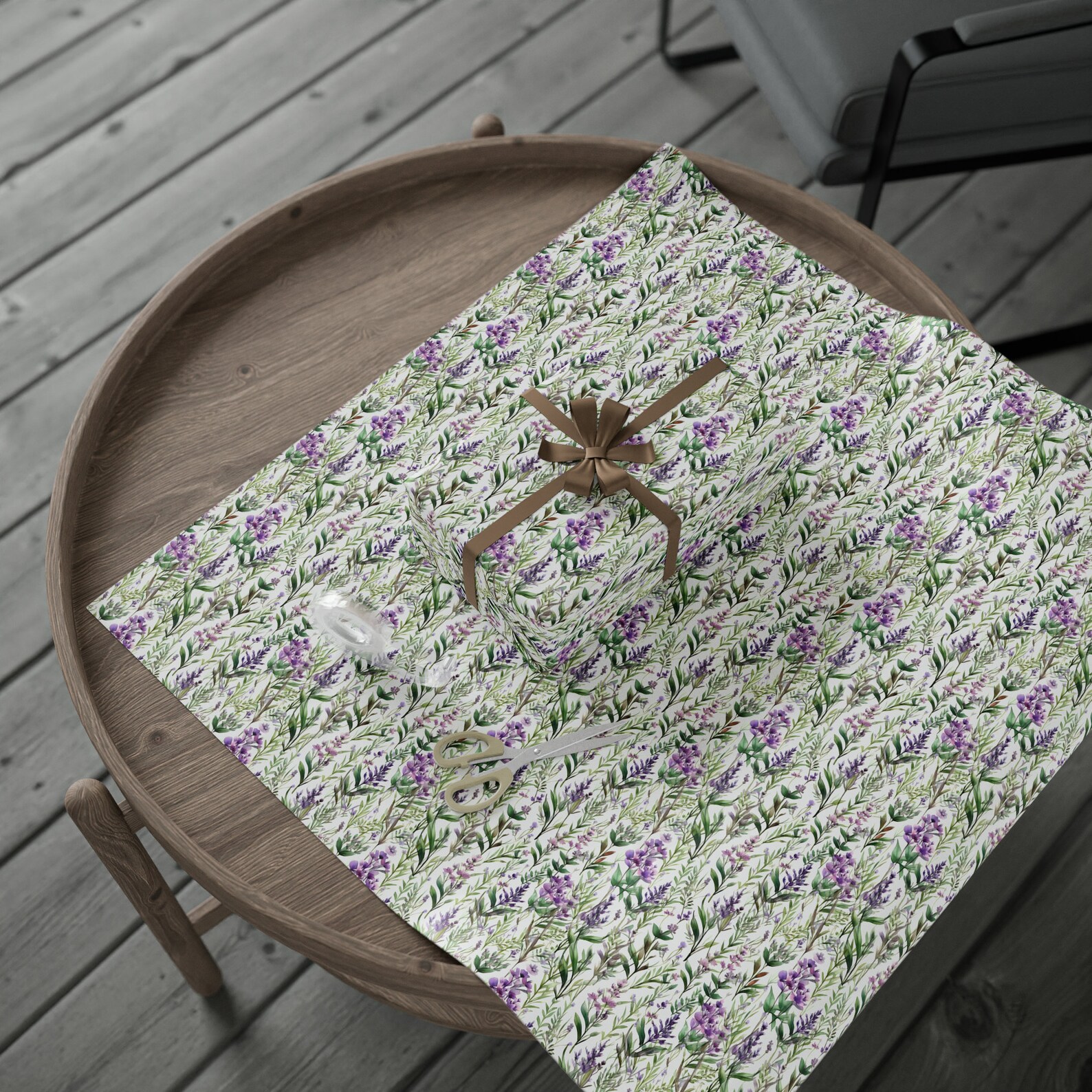 Lavender Watercolor Wrapping Paper , Lavender Gift Wrapping Paper ...