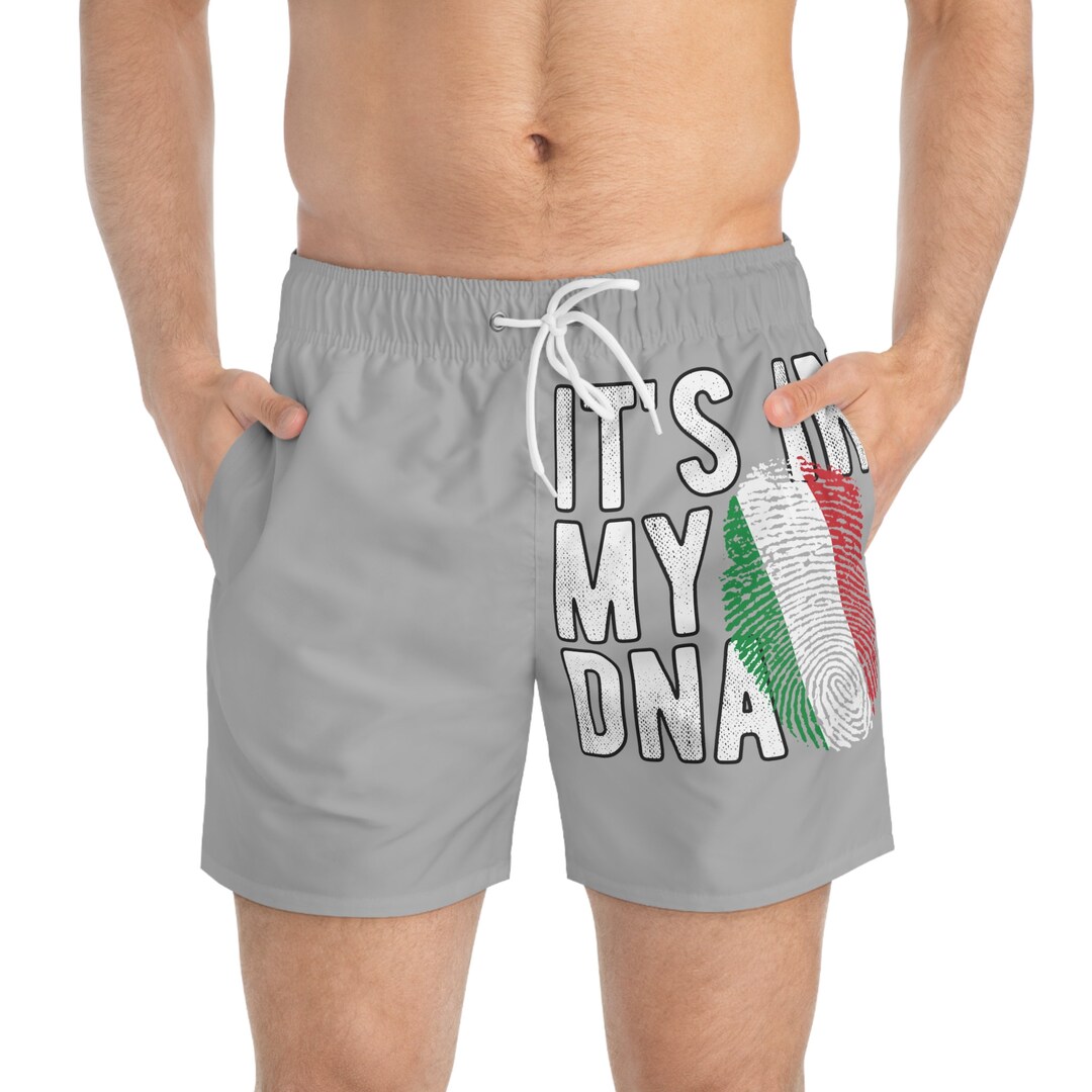 It's in My DNA Italy Flag Swim Trunks - Etsy
