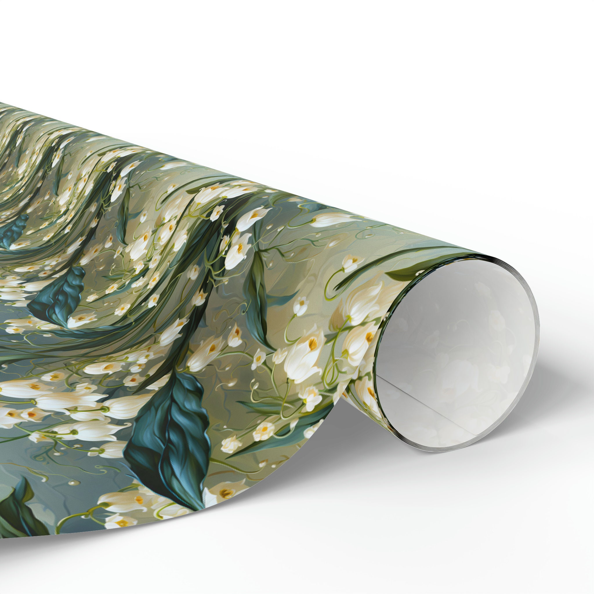 Lily of the Valley Flower Gift Wrapping Paper Roll, Lily of the Valley ...