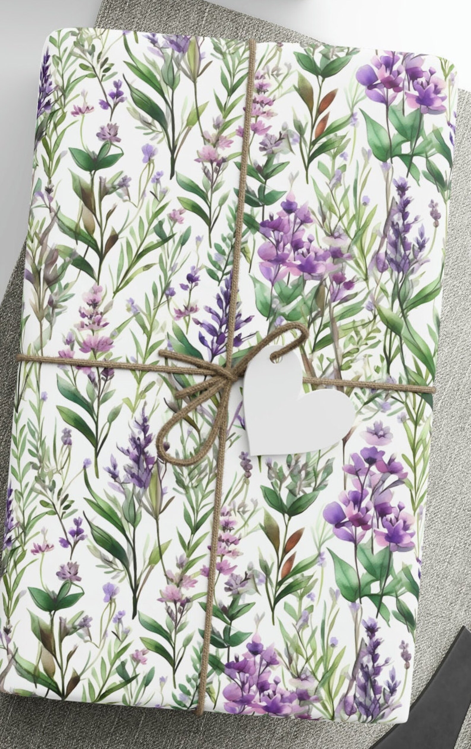 Lavender Watercolor Wrapping Paper , Lavender Gift Wrapping Paper ...