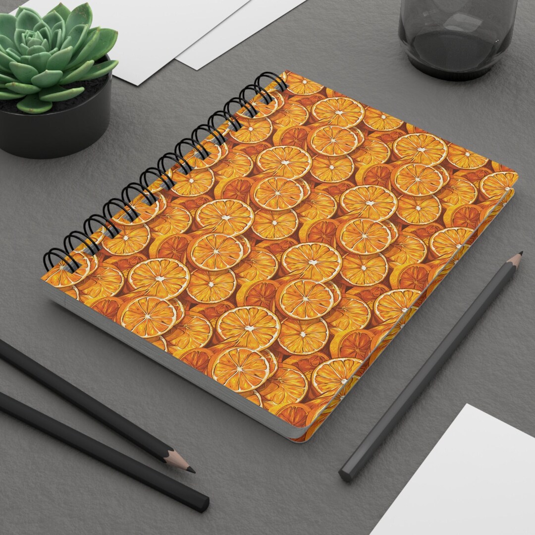 Oranges Spiral Bound Notebook, Oranges Gifts, Oranges Inspired Birthday ...