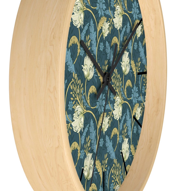 William Morris Honeysuckle Wall Clock, William Morris Wall Clock - Etsy