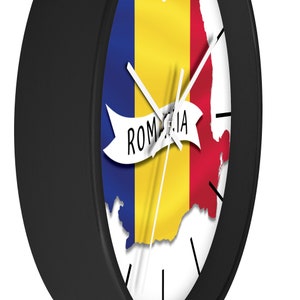 Romania Wall Clock, Romania Flag Wall Clock, Romania Flag Clock 10" - Etsy