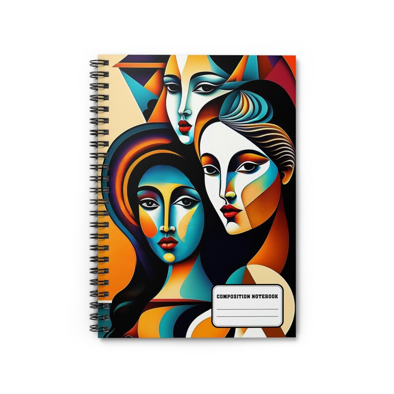 Picasso Art Print Composition Spiral Notebook - Ruled Line, Pablo ...