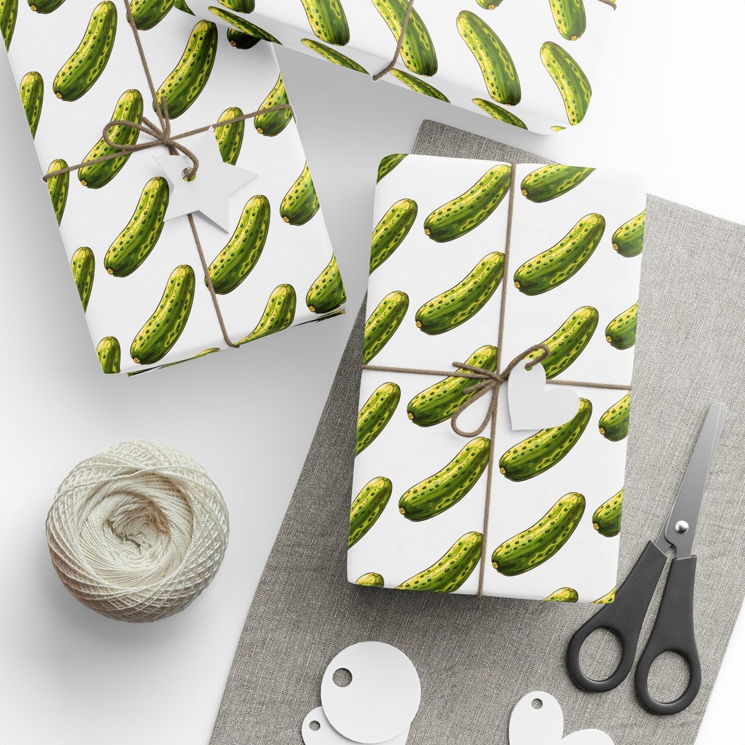 Pickle Wrapping Papers, Pickle Gifts Wrapping Paper Roll, Pickle ...