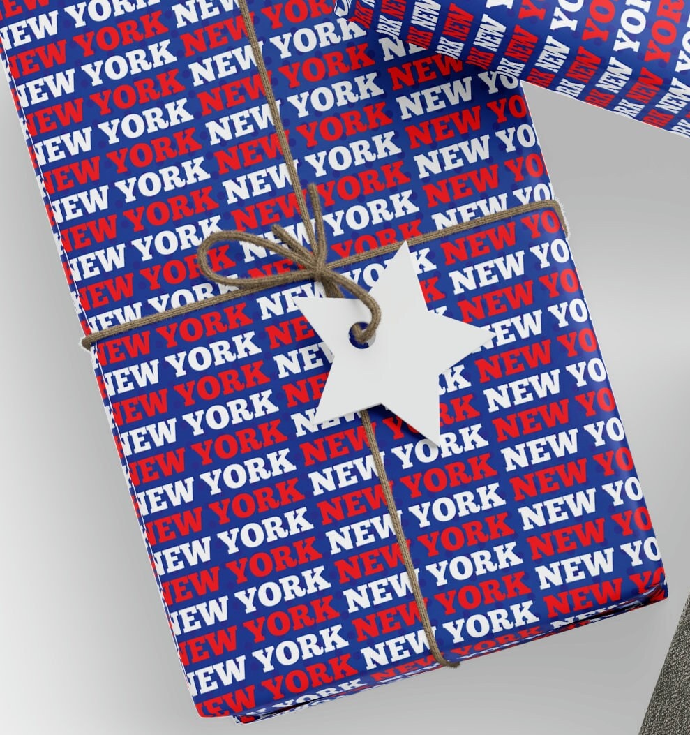 New York Birthday Wrapping Paper Roll, New York Gifts, New York ...