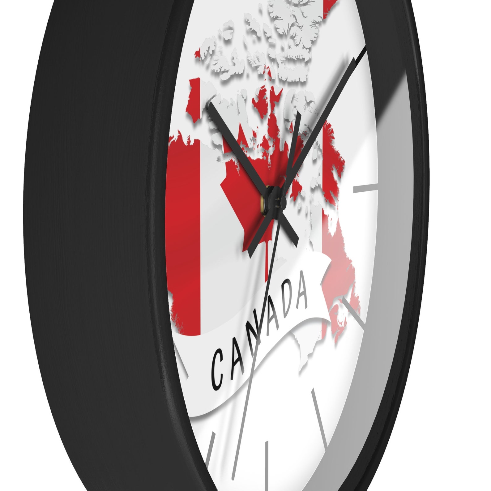 Canada Flag Wall Clock, Canada Flag Inspired Wall Clock, Canada Gifts ...