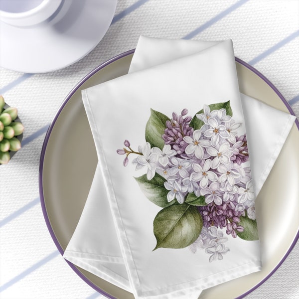 Lilac Napkins - Etsy