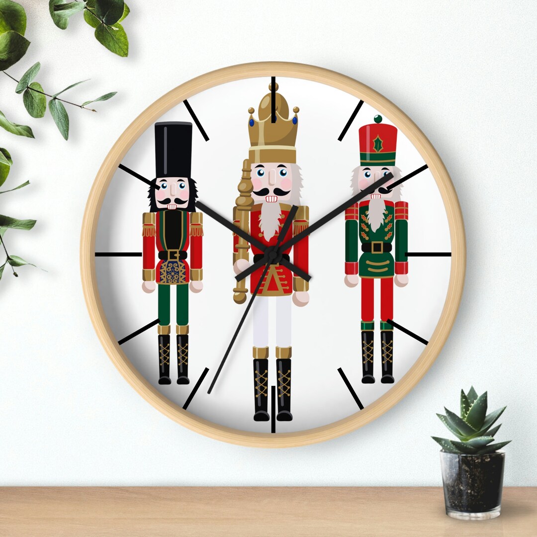 Nutcracker Wall Clock, Christmas Nutcracker Gift Wall Clock - Etsy