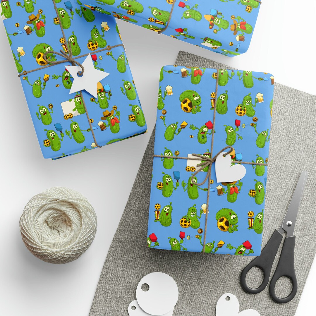 Pickle Gift Wrapping Paper Roll, Funny Pickle Gift Wrapping Paper ...