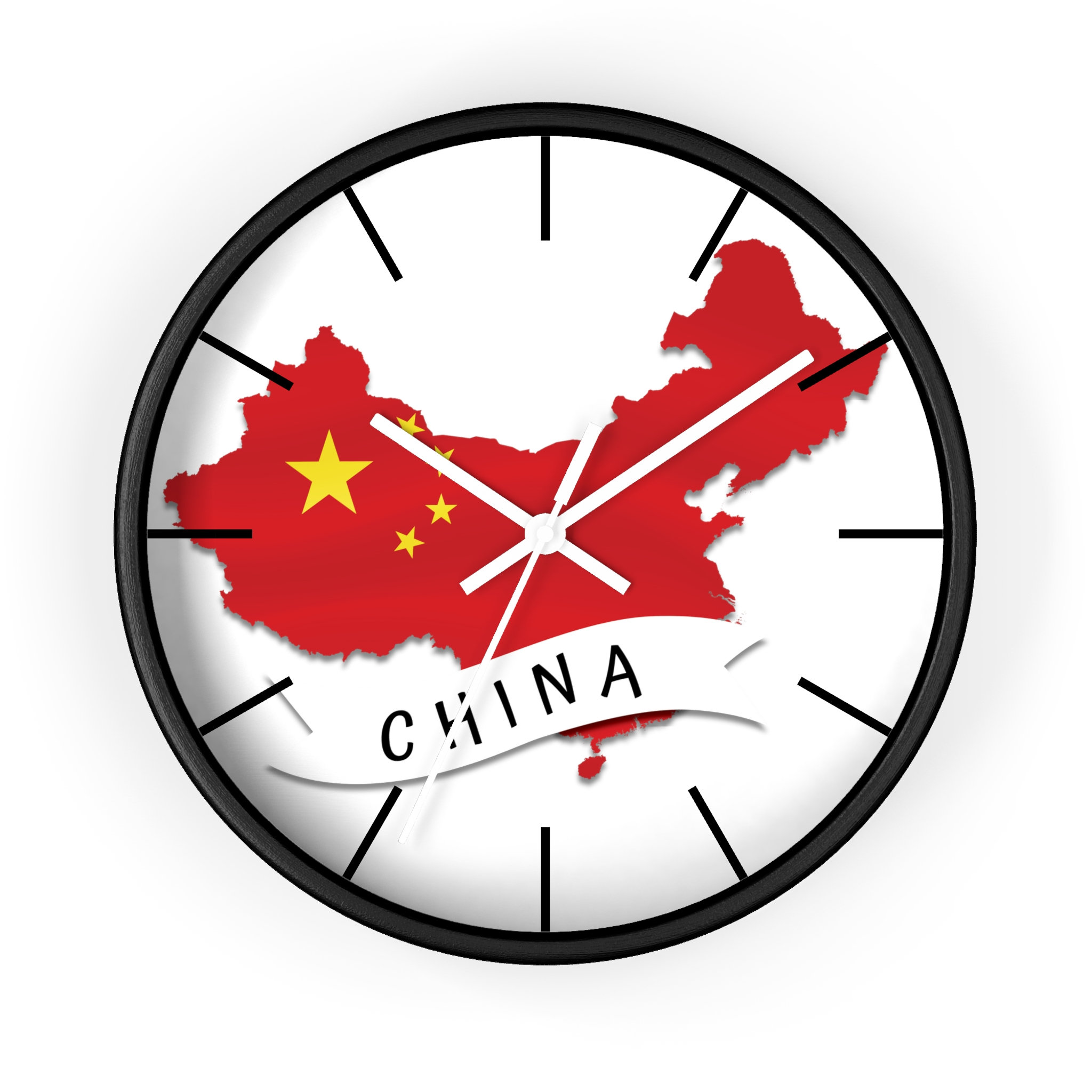 China Flag Wall Clock, China Flag Inspired Wall Clock,china Gifts Wall ...