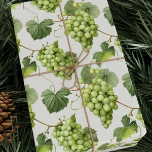 Green Grapes Wrapping Paper, Grapes Gifts, Grapes Birthday Gift ...