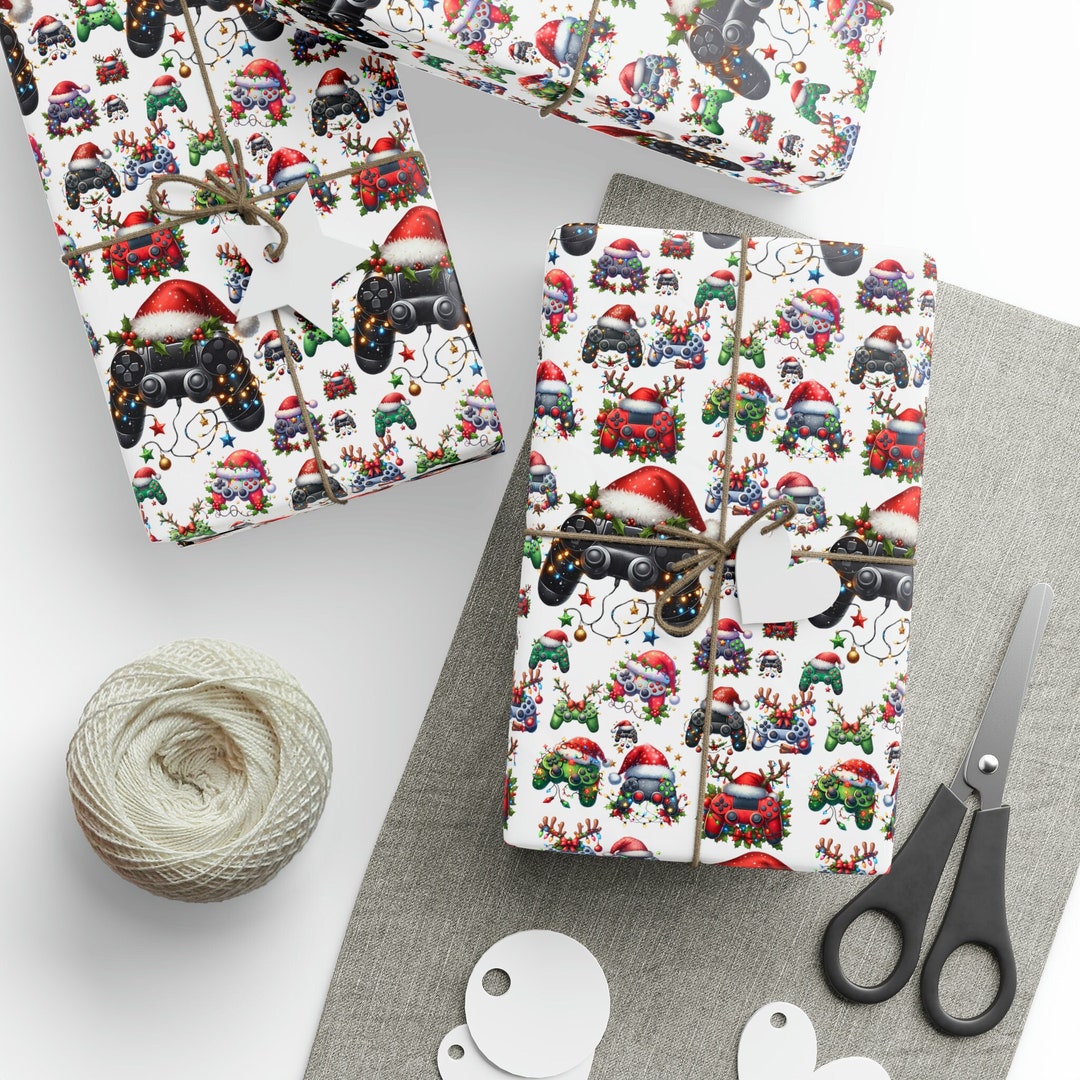 Games Lover Gift Wrapping Papers, Game Controller Gift Wrapping. Paper ...