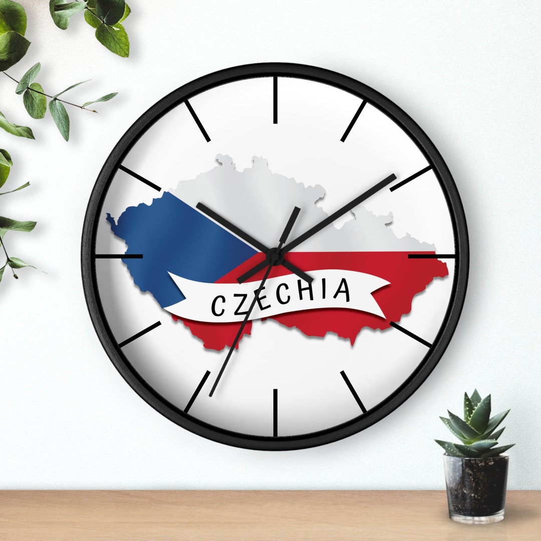 Czech Republic Flag Wall Clock, Czech Republic Flag Inspired Wall Clock ...
