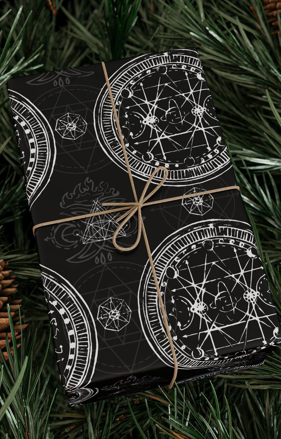 Ancient Mystical Gift Wrapping Paper Roll, Mystical Gift Wrapping Paper ...