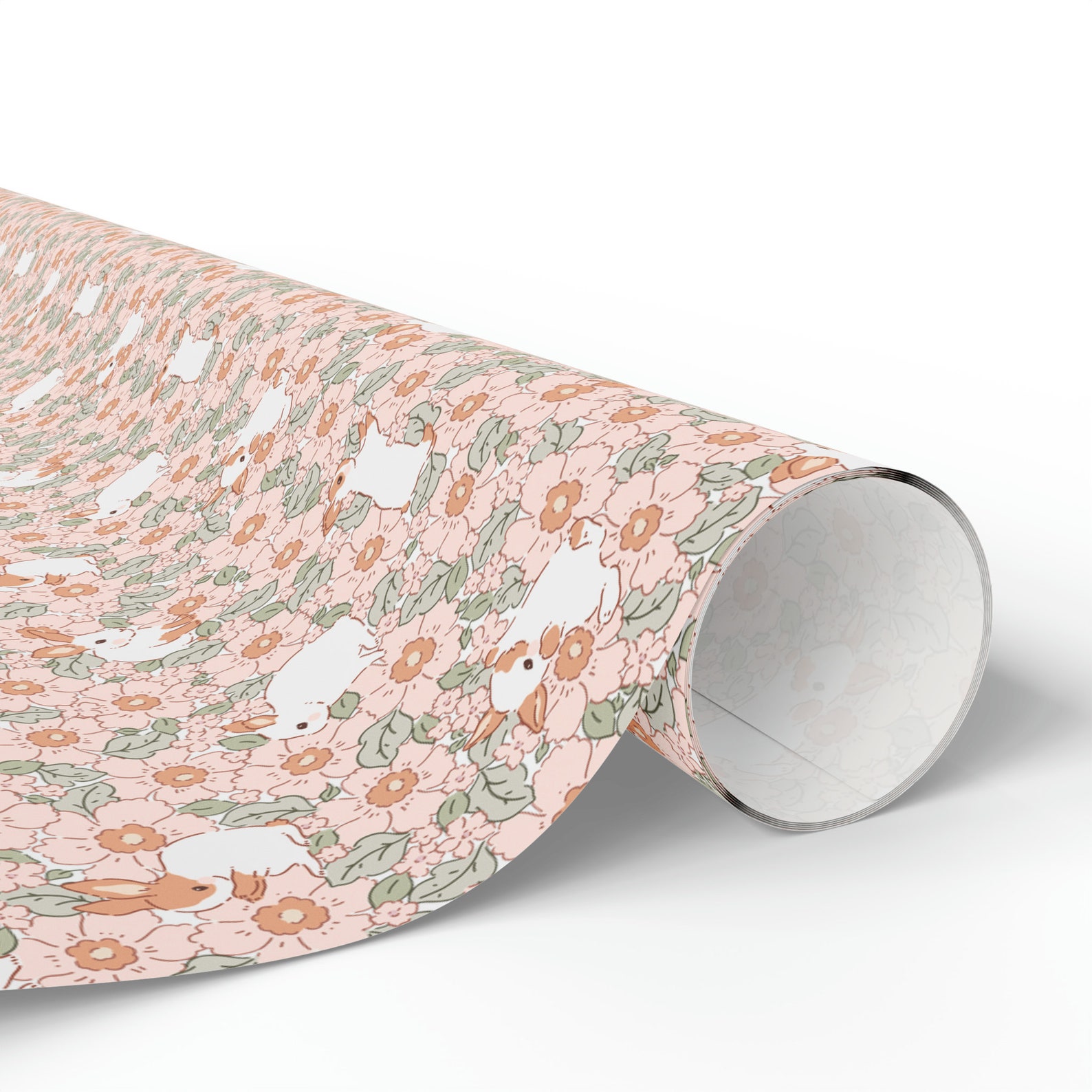 Bunny Rabbit Wrapping Paper Roll, Bunny Wrapping Paper, Rabbit Gifts ...