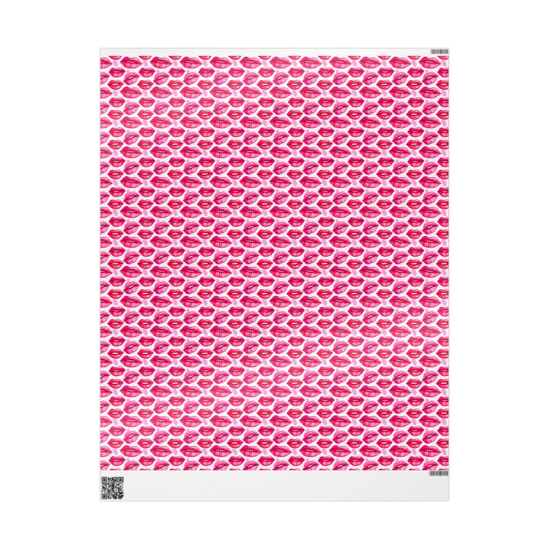 Lips Gift Wrapping Paper Roll, Sensual Lips Gift Wrapping Paper, Lips ...