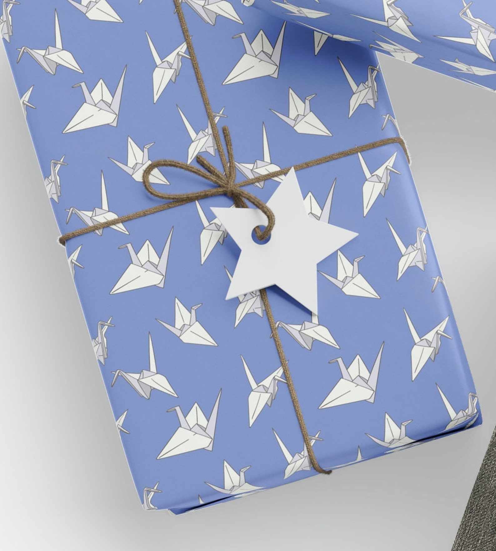 Origami Gift Wrapping Paper, Origami Blue Wrapping Paper, Origami Kids ...