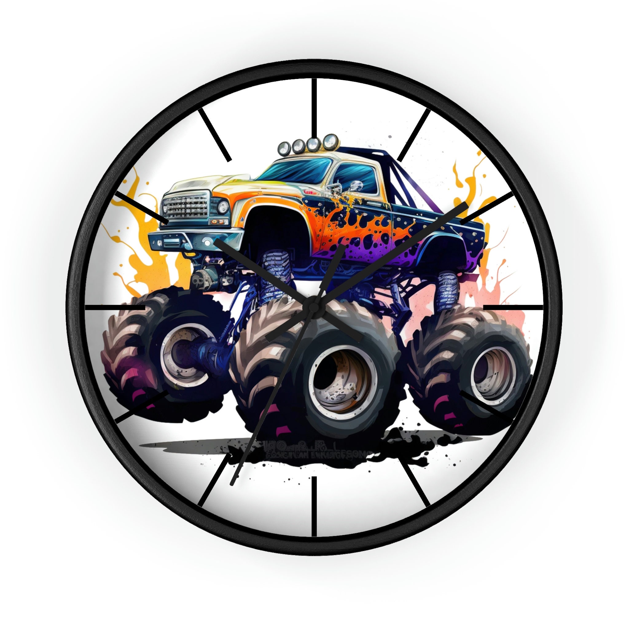 Monster Truck Wall Clock, Monster Truck Gift Wall Clock , Monster Truck ...