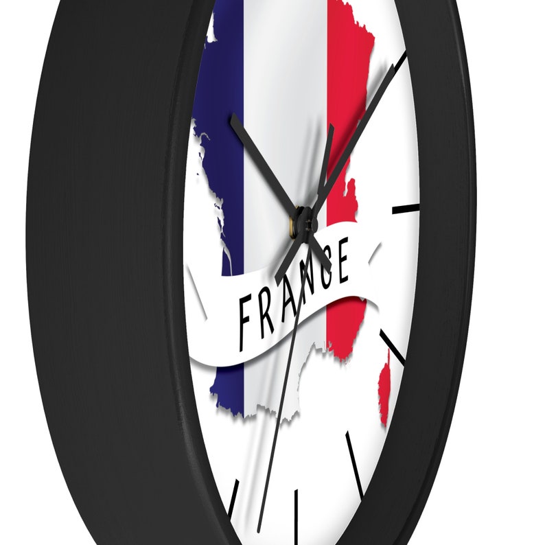France Flag Wall Clock, France Map Clock, France Inspired Gifts, France ...