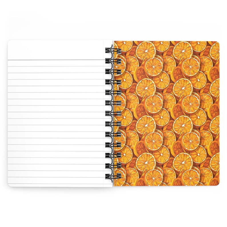 Oranges Spiral Bound Notebook, Oranges Gifts, Oranges Inspired Birthday ...